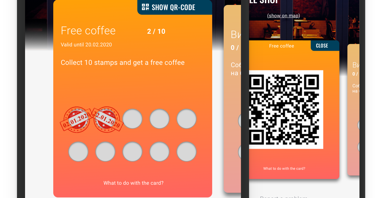 FREE | Digital loyalty cards app - collect and redeem stamps.